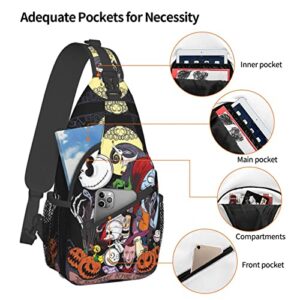 Lufcveq Crossbody Bags For Women/Men Skull Sling Bag Outdoor Casual Fashion Chest Bags