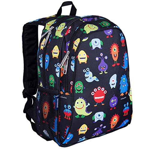 Wildkin 15 Inch Kids Backpack Bundle with Lunch Bag (Monsters)