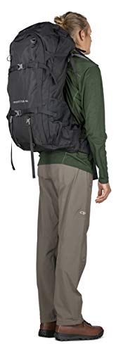 Osprey Packs Men's Farpoint Trek 55 Travel Backpack, Black, O/S