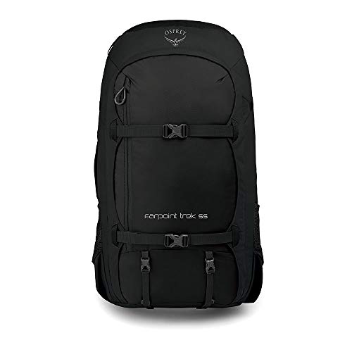 Osprey Packs Men's Farpoint Trek 55 Travel Backpack, Black, O/S