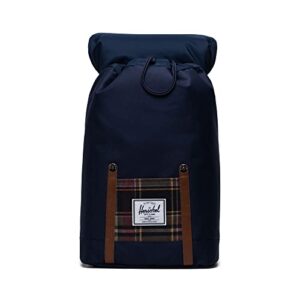 Herschel Retreat Backpack, Peacoat/Peacoat Plaid, One Size