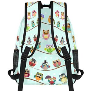 Owl Kids Backpack for Boys Girls, Cute Animal Lightweight School Backpack Bookbags Elementary Toddler School Bags 14 inch Laptop Backpacks Casual Daypack