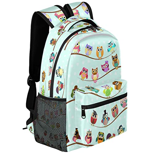 Owl Kids Backpack for Boys Girls, Cute Animal Lightweight School Backpack Bookbags Elementary Toddler School Bags 14 inch Laptop Backpacks Casual Daypack