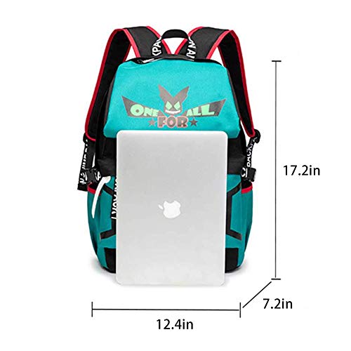 Izuku Midoriya Backpack My Hero Backpack Deku Backpack with Izuku Journal Notebook