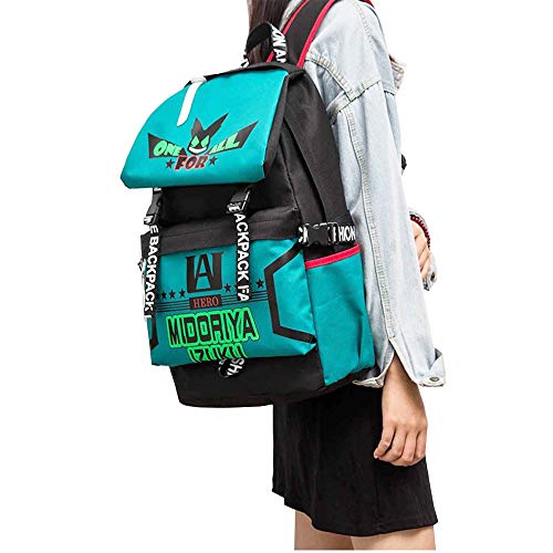 Izuku Midoriya Backpack My Hero Backpack Deku Backpack with Izuku Journal Notebook