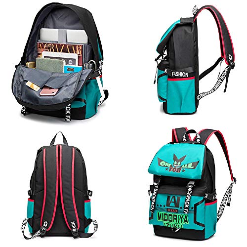 Izuku Midoriya Backpack My Hero Backpack Deku Backpack with Izuku Journal Notebook