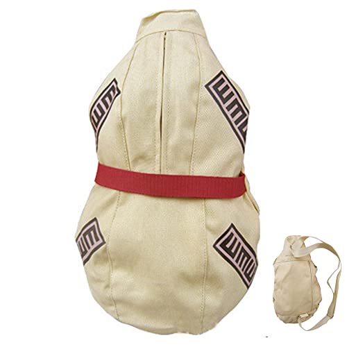 XeUiao Gaara Cosplay Backpack Bag Gaara Gourd Backpack Gym Bag Zip Sling Bags Unisex Halloween (18.1x14.1in, Gaara)