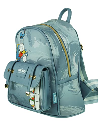 KBNL Donald Duck 11inch Vegan Leather Mini Backpack - A21830,Multicoloured,Medium