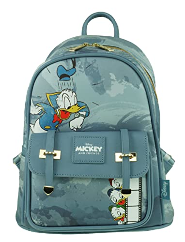 KBNL Donald Duck 11inch Vegan Leather Mini Backpack - A21830,Multicoloured,Medium