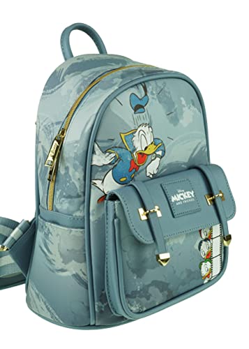 KBNL Donald Duck 11inch Vegan Leather Mini Backpack - A21830,Multicoloured,Medium