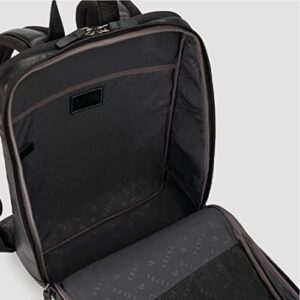 VELEZ Full Grain Leather Backpack with Laptop Compartment 14 Inch - Unisex Slim Backpack for College, Work and Business Black