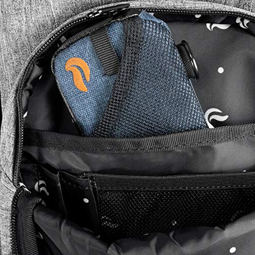 Skunk Nomad Skaters Backpack - Smell Proof - Water Proof - With Combination Lock (Black)