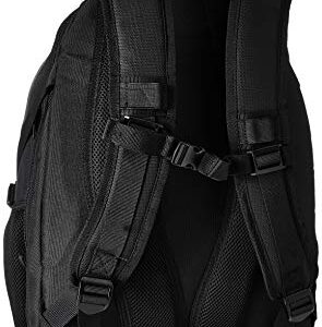 Amazon Basics Multi-Compartment Backpack with Top Handle and Padded Shoulder Straps, Fits up to 15-Inch Laptop - Black