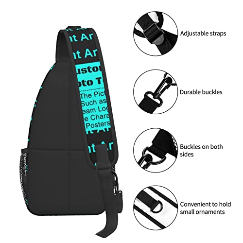 Exgunly Custom Sling Bags Shoulder Backpack Waterproof Travel Hiking Crossbody Bag Mini Fashion Chest Package For Men Women