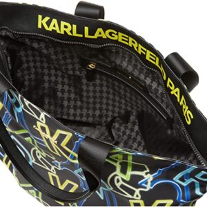 Karl Lagerfeld Paris Amour Small Backpack, Black/Neon Clps Maybelle SLG