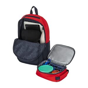 Champion 2-Piece Backpack with Lunch Box Bag Set (Red/Navy)