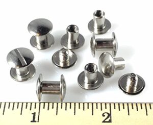 chicago screws 1/4″ plain 25 pcs np silver