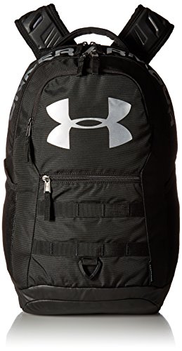 Under Armour Big Logo 5.0 Backpack, Black (001)/Silver, One Size Fits All