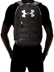 Under Armour Big Logo 5.0 Backpack, Black (001)/Silver, One Size Fits All