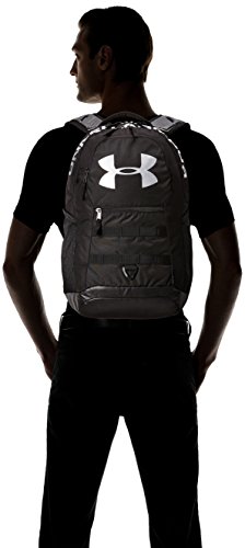 Under Armour Big Logo 5.0 Backpack, Black (001)/Silver, One Size Fits All