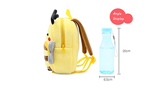 Toddler Backpack Neoprene 3D Animal Backpack Kids Animal Cartoon Casual Bags Water Resistance Kindergarten Preschool Bag (Bee)