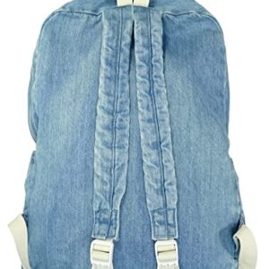 YunZh Denim Backpack Casual Style Lightweight Jeans Backpacks Classic Retro Travel Daypack Bookbags