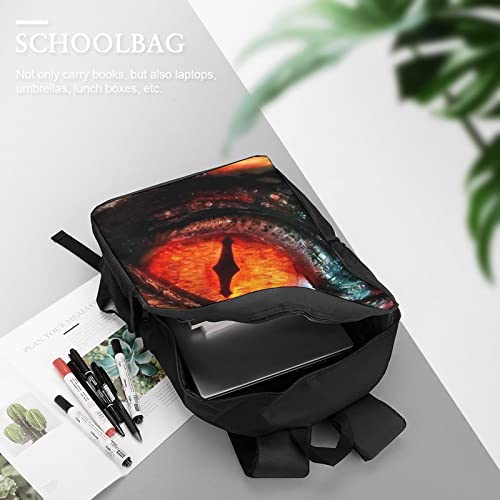 17 Inch Cool Dragon Backpack Cartoon Laptop Backpack College Bookbag Travel Bags for Teenagers