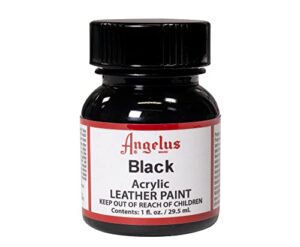 angelus acrylic leather paint 1oz black