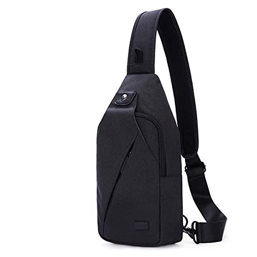 NextFri Sling Bag Unisex Crossbody Bag For Anti-Theft Chest Bag Casual Shoulder Bag Black