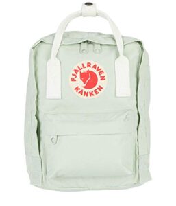 fjallraven women’s kanken mini backpack, mint green/cool white, one size