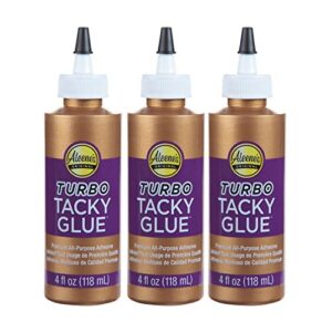 Aleene's Turbo Tacky Glue, 4 FL OZ - 3 Pack, Multi