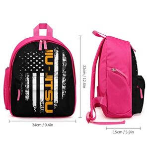 Jiu Jitsu Backpack For Girls Boys Lightweight Shoulder Bag Daypack With Adjustable Strap For School Travel