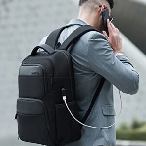 Laptop Backpack,Business Travel with USB Charging Port,Water Resistant College School Computer Bag for Women & Men Fits 15.6 Inch Laptop and Notebook