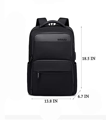 Laptop Backpack,Business Travel with USB Charging Port,Water Resistant College School Computer Bag for Women & Men Fits 15.6 Inch Laptop and Notebook