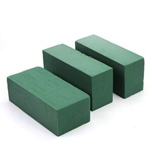 3pcs floral foam bricks, florist flower foam green bricks flower arrangement brick supplies for florist craft