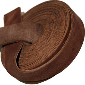 tofl leather strap medium brown ¾ inch wide 72 inches long