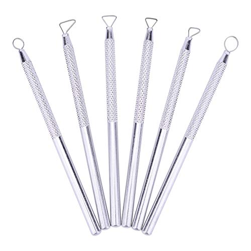 Zuoyou 6 PCS Clay Pottery Sculpting Tools Set Pottery Clay Sculpture Caving Scraper Craft Modelling Tools