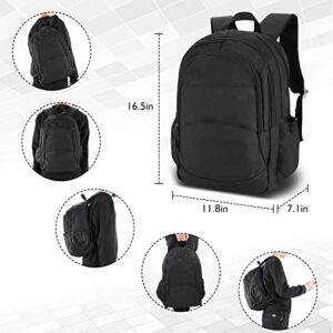 HAPPYEFARAL Backpack Travel Backpack .School Backpack with USB Charging Port. Fit 15.6 inches Laptop Bag. Business Backpack for Women men Black bookbag Casual Daypack