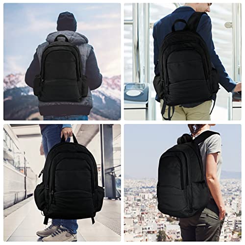 HAPPYEFARAL Backpack Travel Backpack .School Backpack with USB Charging Port. Fit 15.6 inches Laptop Bag. Business Backpack for Women men Black bookbag Casual Daypack