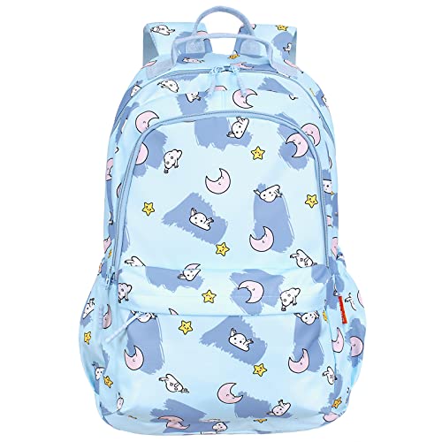 GOPHRALOVE School Backpack for Girls Lightweight Backpack for Middle School Girls with Large Space (Blue)