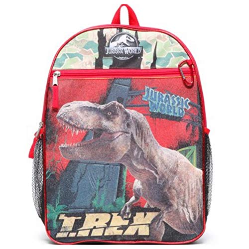 Jurassic World Boys 5 piece Backpack and Snack Bag Set