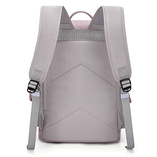 WindTook Backpack for Women Teens Girls School College Book Bag Travel Work Daypack Laptop Computer Bag with USB Charging Port Suits 15 Inch Notebook,mauve