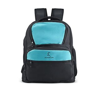 8 count life – cheer dance backpack ● all-purpose ● cheer ● dance ● school ● travel ● laptop ● water resistant (teal)