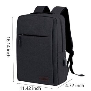 Laptop Backpack 15.4 Inch College Rucksack Water Resistant Business Travel Backpack with USB Charging Port for Women Men