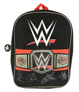 wwe wrestling champion belt backpack school bag