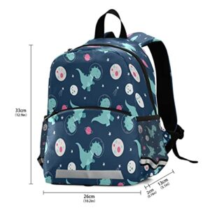 Cute Toddler Backpack Cute Dinosaur Astronaut Planet Mini Bag for Baby Girl Boy Age 3-7