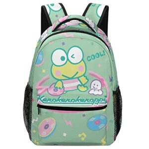 k-ero ke-ro keroppi backpack knapsack withe side pokect large suitable for woman men ​hiking camping picnic