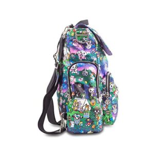 JuJuBe x Tokidoki Diaper Backpack + Messenger Bag, Be Sporty | Multi-Functional, Lightweight, Durable + Travel Friendly | Camp Toki