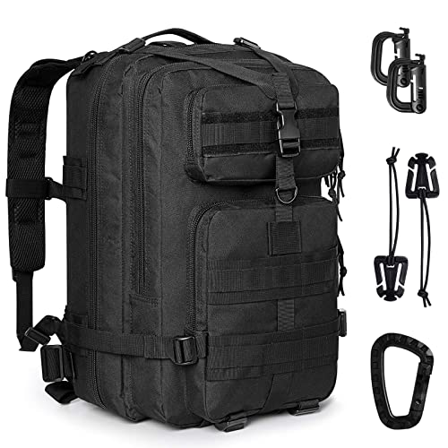 G4Free Tactical Shoulder Backpack Assault Survival Pack Molle Bug Out Bag Rucksack Black 35L