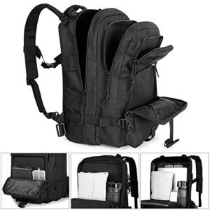 G4Free Tactical Shoulder Backpack Assault Survival Pack Molle Bug Out Bag Rucksack Black 35L